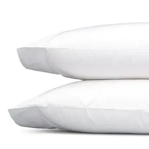 MATOUK Ansonia Percale Standard Pillowcase, Pair - White