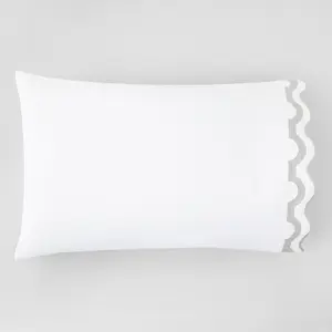 MATOUK Mirasol King Pillowcase, Pair - Silver
