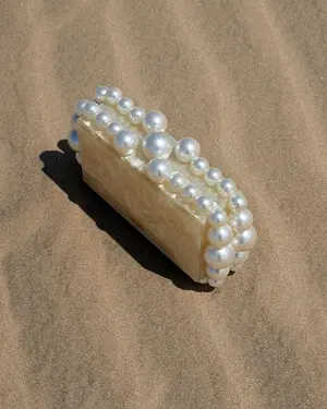 Cult Gaia Eos Clutch - Ivory