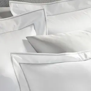MATOUK Ansonia Percale Flat Sheet, Full/queen Sterling