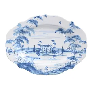 JULISKA Country Estate 18.5 Serving Platter Main House - Delft Blue