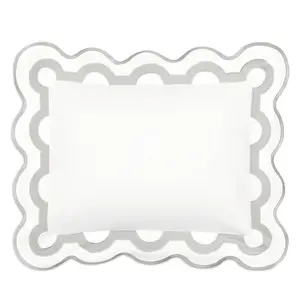 MATOUK Mirasol Boudoir Sham - Silver