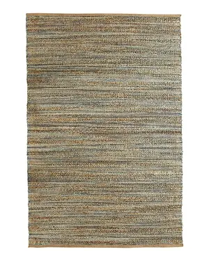 LR HOME Nancy Natur03337 Area Rug, 5' X 7'9 - Tan/aqua