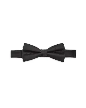 Bloomingdale'S Solid Silk Bow Tie - Black