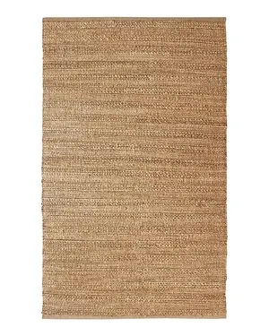 LR HOME Origin Handwoven Natural Area Rug, 93 X 117 - Brown/ Tan
