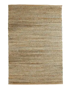 LR HOME Origin Handwoven Natural Area Rug, 93 X 117 - Tan/ Teal