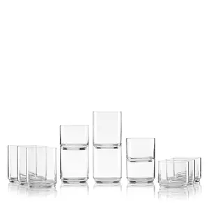 LENOX Tuscany Classics Stackables Glasses, Set Of 12 - Clear