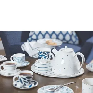 LENOX Blue Bay 9 Piece Tea Set For Two