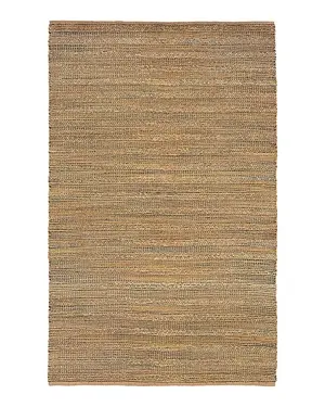 LR HOME Nancy Natur03302 Area Rug, 7'9 X 9'9 - Tan/red