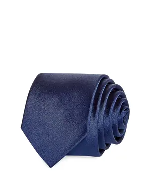 Bloomingdale'S Skinny Silk Tie Exclusive - Navy