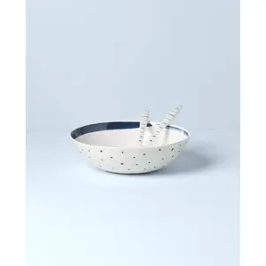LENOX Lennox Blue Bay Melamine Salad Bowl With Servers