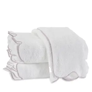 MATOUK Cairo Scallop Bath Towel - Lilac