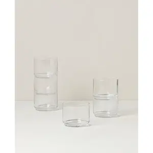 LENOX Tuscany Classics Stackables Short Glasses, Set Of 6 - Clear