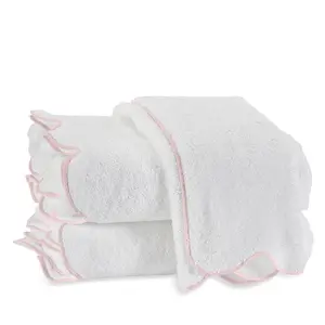 MATOUK Cairo Scallop Hand Towel - Pink