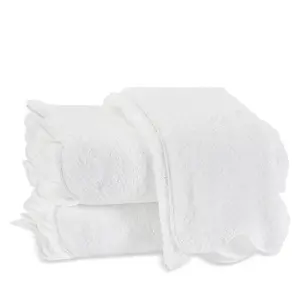 MATOUK Cairo Scallop Hand Towel - White