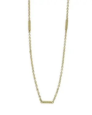 Lagos Signature Caviar Chain Necklace - Gold