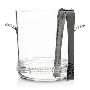 JULISKA Dean Ice Bucket With Tongs - Clear