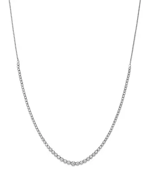 Bloomingdale'S Diamond Graduated Bolo Necklace - White