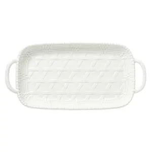 LENOX Wicker Creek Hors D'oeuvre Tray - White