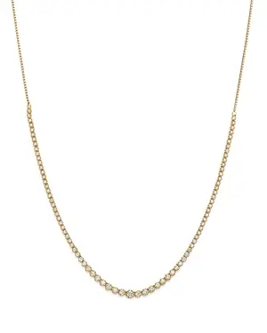 Bloomingdale'S Diamond Graduated Bolo Necklace - White/yellow