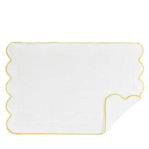 MATOUK Cairo Scallop Tub Mat Lemon