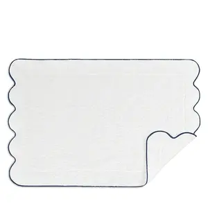 MATOUK Cairo Scallop Tub Mat - Navy