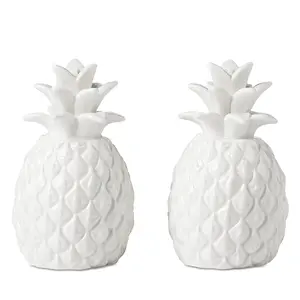 LENOX Wicker Creek Pineapple Salt & Pepper Set - White