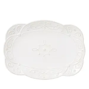 JULISKA Jardins Du Monde 15 Platter - Whitewash