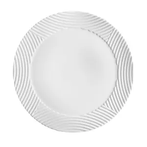 L'Objet Corde Wide Charger Plate - White