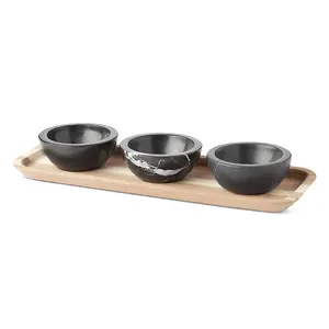 LENOX Lx Collective Tray With 3 Dip Bowls - Multi