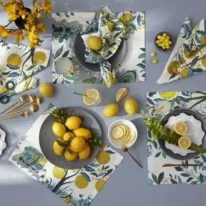 MATOUK Citrus Garden Tablecloth, 108 - Pool