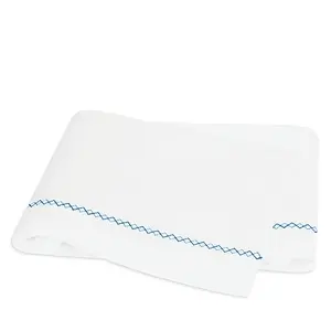 MATOUK Hatch Cotton Flat Sheet, King Sky Blue