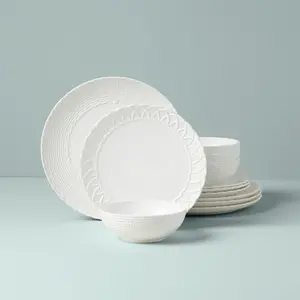 LENOX Wicker Creek 12 Piece Dinnerware Set