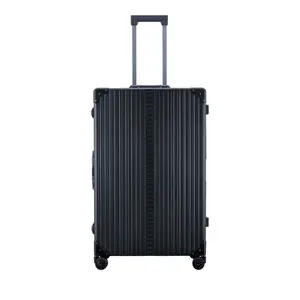 ALEON Macro Traveler Aluminum Spinner Suitcase - Black