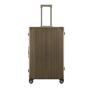 ALEON Macro Traveler Aluminum Spinner Suitcase - Brown