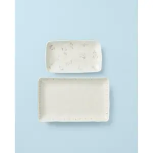 LENOX Oyster Bay Nesting Serving Platters, 2-piece Set