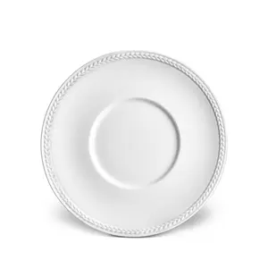 L'Objet Soie Tressee Saucer - White