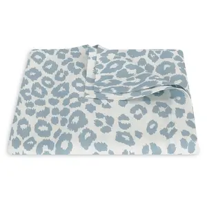 MATOUK Iconic Leopard Tablecloth, 108 X 70 - Sky