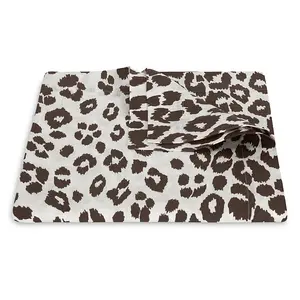 MATOUK Iconic Leopard Tablecloth, 144 X 70 Cinder