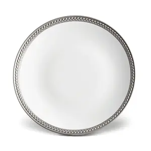 L'Objet Soie Tressee Bread & Butter Plate - Platinum