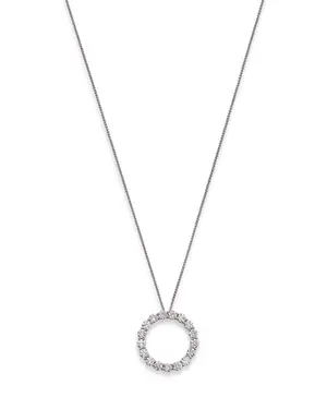 Bloomingdale'S Diamond Circle Pendant, 3.0 Tcw - White