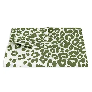 MATOUK Iconic Leopard Tablecloth, 162 X 70 - Green