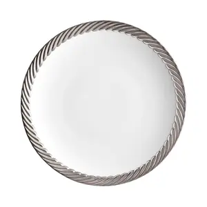 L'Objet Corde Dinner Plate - Platinum