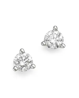 Bloomingdale'S Diamond Stud Earrings - White
