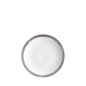 L'Objet Corde Dessert Plate - Platinum