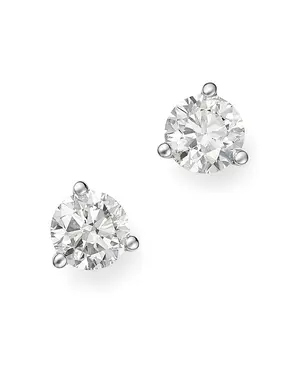 Bloomingdale'S Diamond Stud Earrings - White