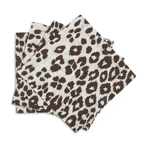 MATOUK Iconic Leopard Napkins, Set Of 4 Cinder
