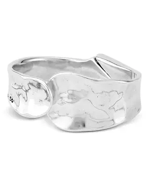 UNODE50 Sterling-plated Bangle Bracelet - Silver