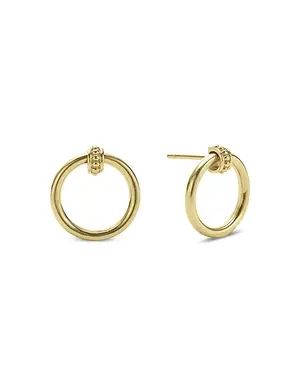 Lagos 18k Meridian Circle Stud Earrings - Gold