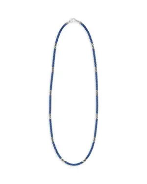 Lagos Sterling Silver Collar Necklace - Blue/silver